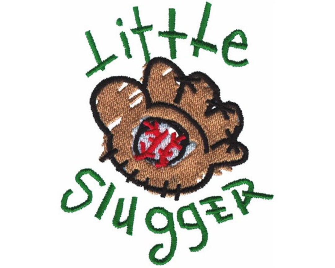 Little Slugger Baseball Glove Machine Embroidery Design - Etsy