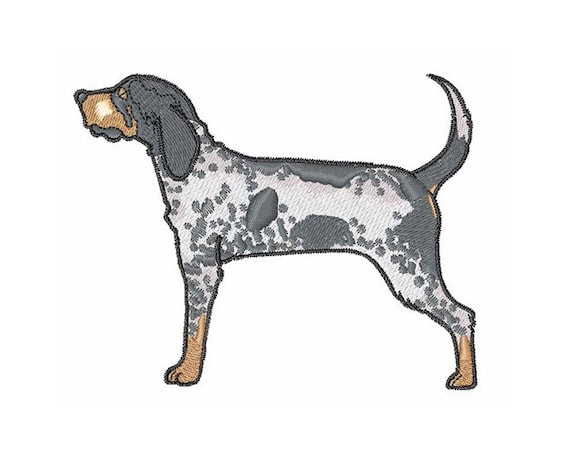 Bluetick Coonhound Machine Embroidery Design - Etsy
