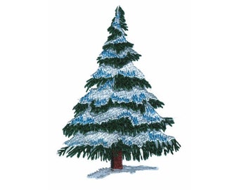 Evergreen Tree Machine Embroidery Design, Embroidery Designs, Machine ...