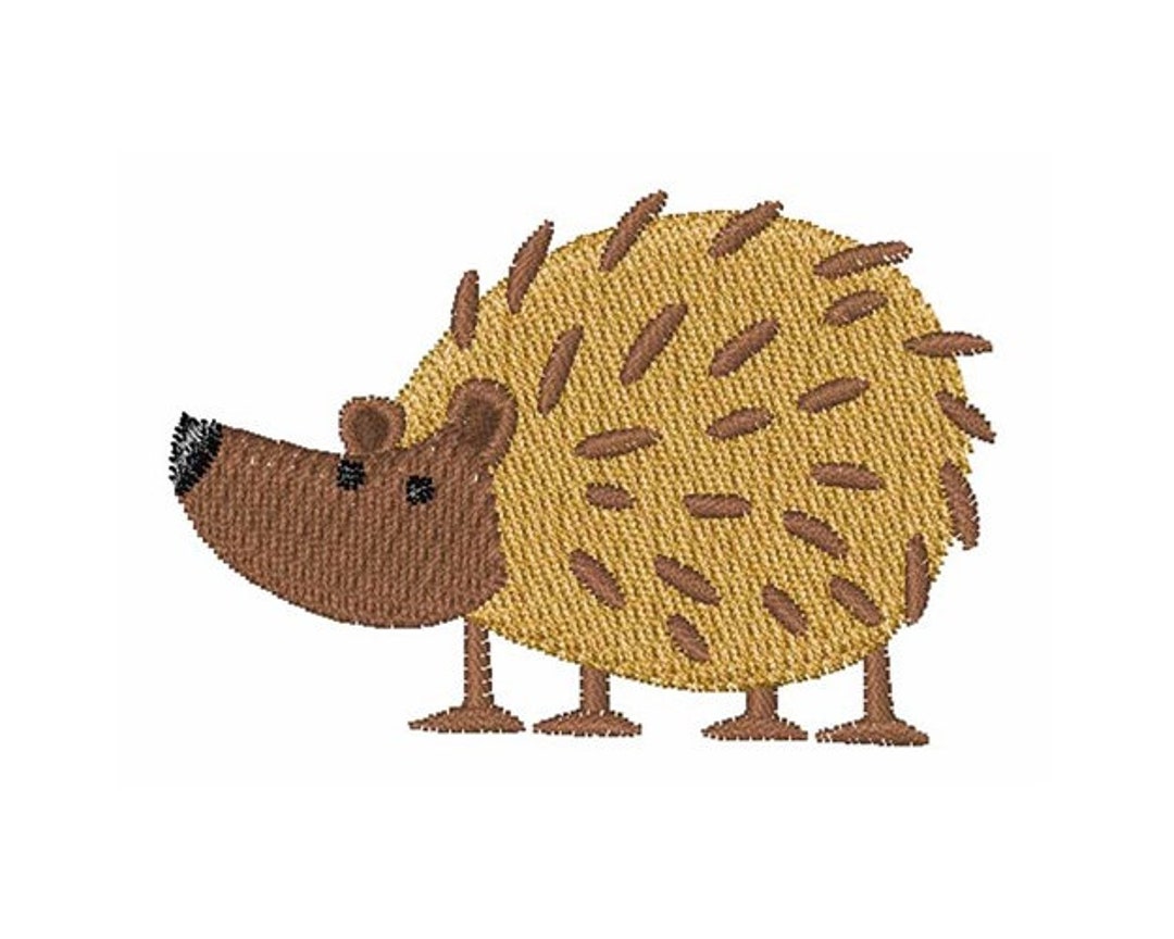 Woodland Hedgehog Machine Embroidery Design - Etsy