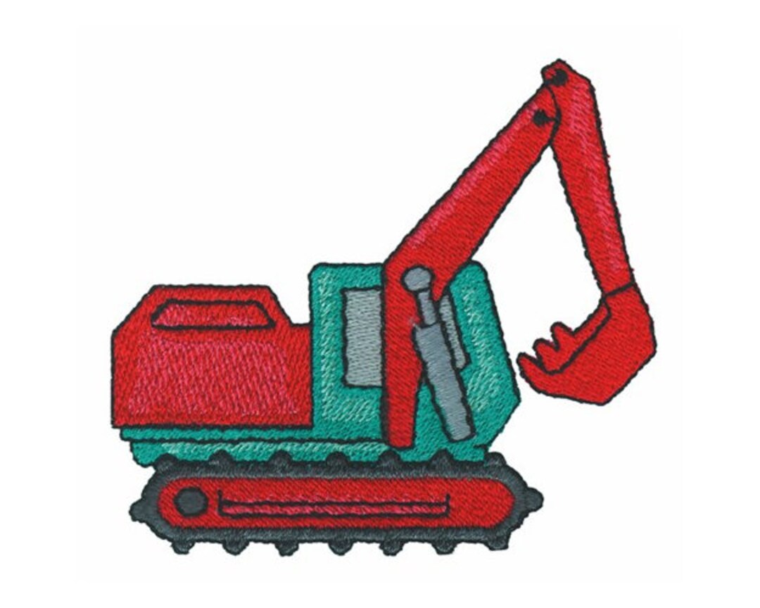 Backhoe Machine Embroidery Design - Etsy