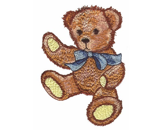 Teddy Bear Machine Embroidery Design - Etsy
