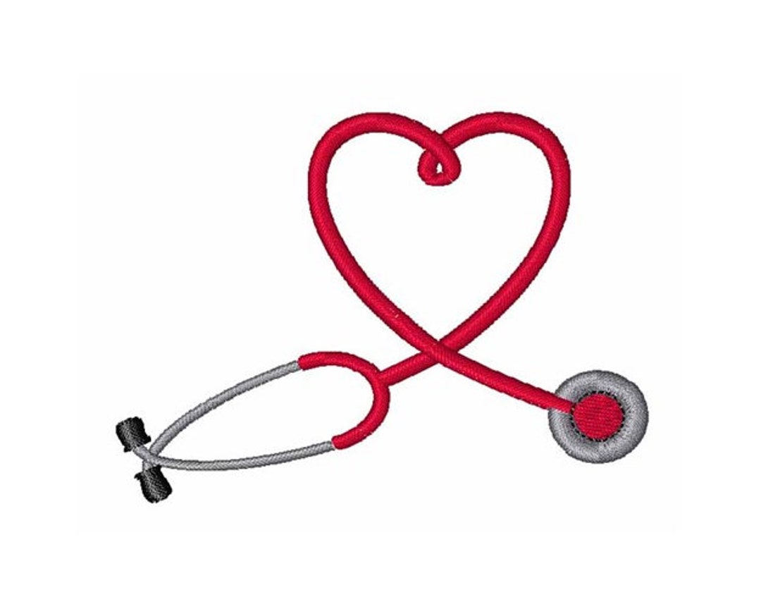 Heart Stethoscope - Machine Embroidery Design - Etsy