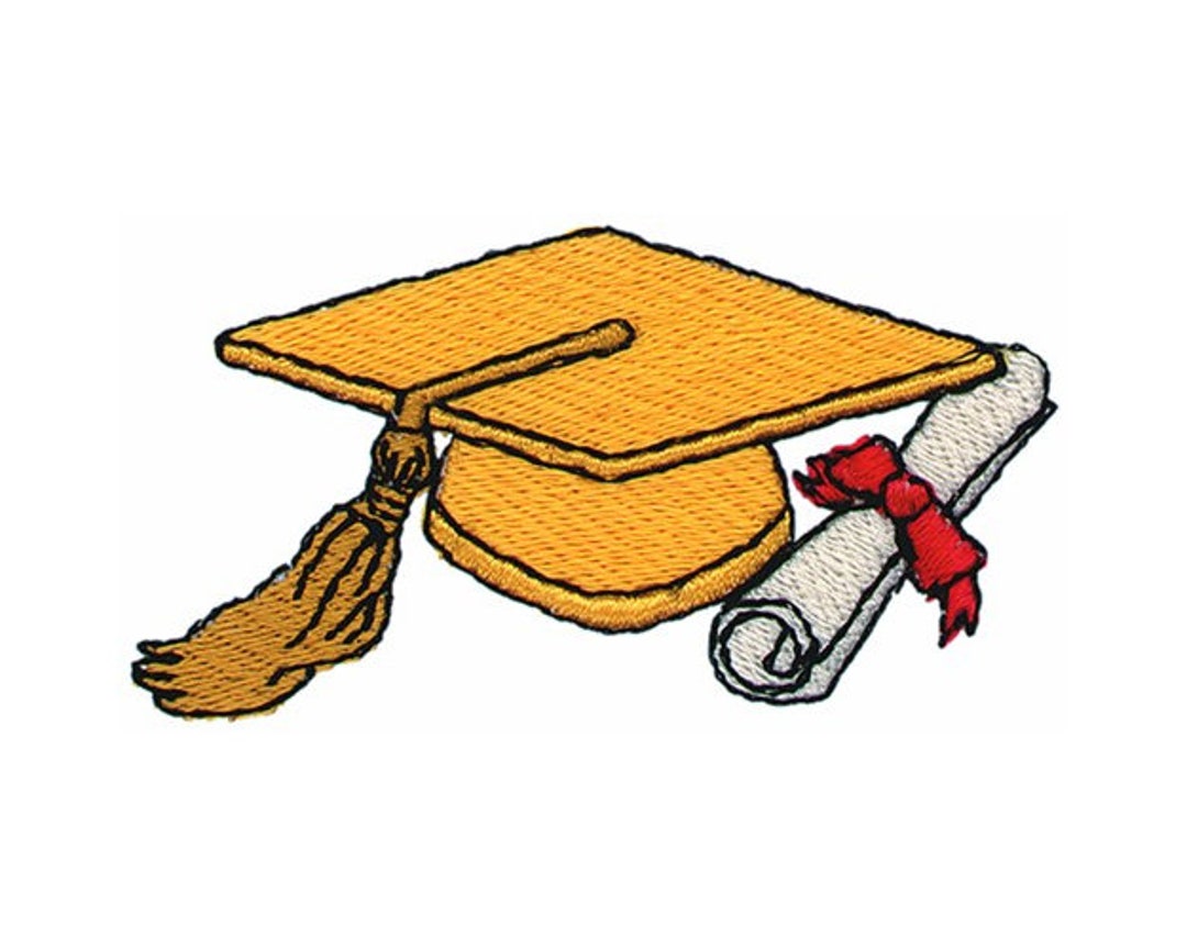 Graduation Cap & Diploma - Machine Embroidery Design - Etsy