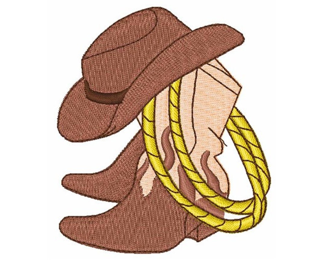 Cowboy Gear - Machine Embroidery Design - Etsy