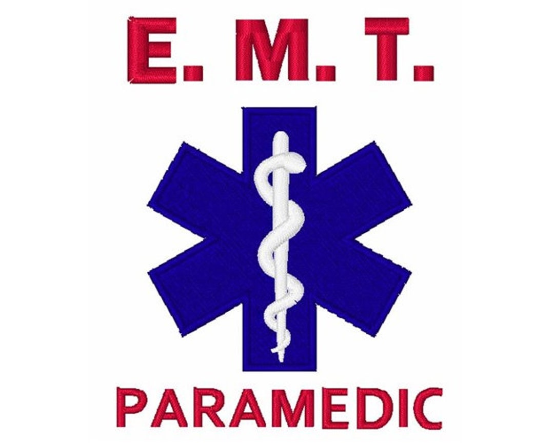 Emt Paramedic Machine Embroidery Design - Etsy