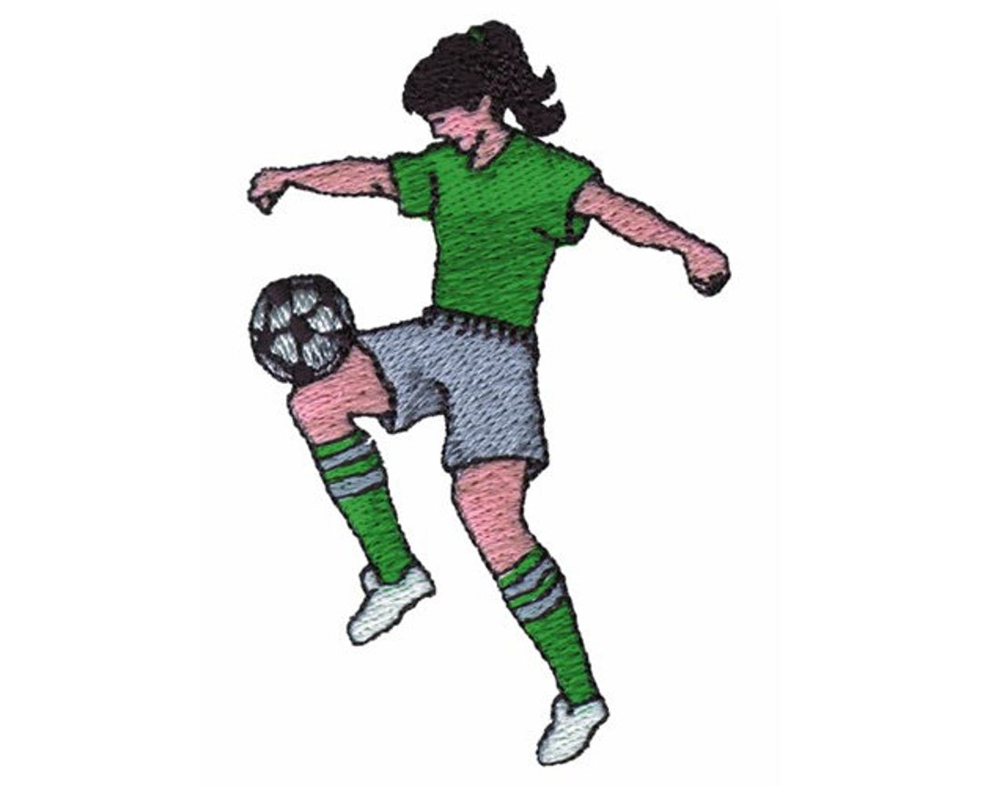 Soccer Player - Machine Embroidery Design - Etsy