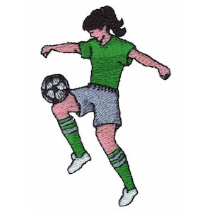 Soccer Player - Machine Embroidery Design - Etsy