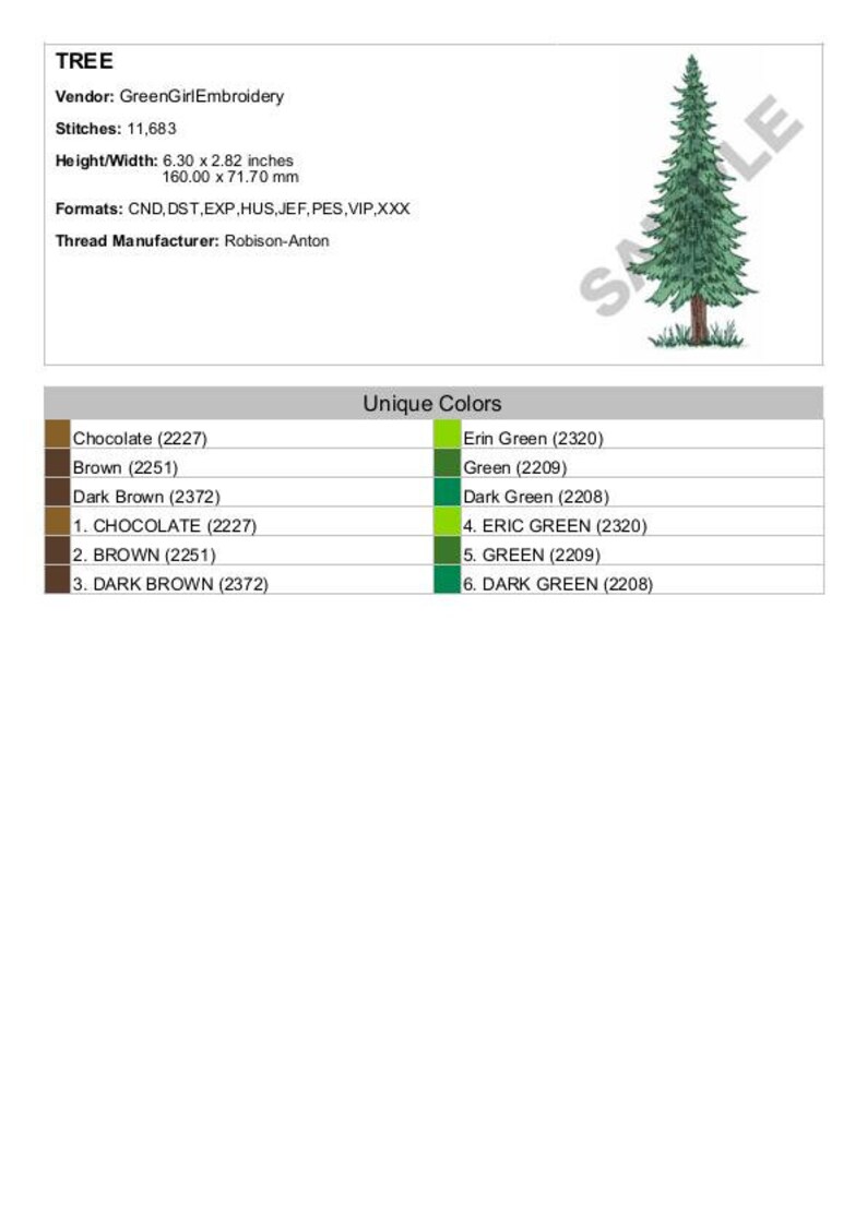 Tree - Machine Embroidery Design - Etsy