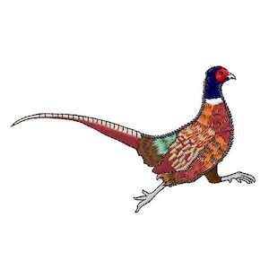 Pheasant - Machine Embroidery Design - Etsy