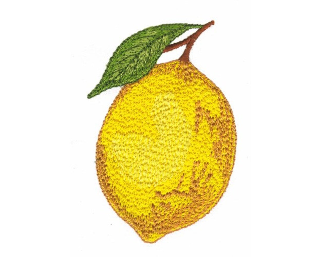 Lemon - Machine Embroidery Design - Etsy