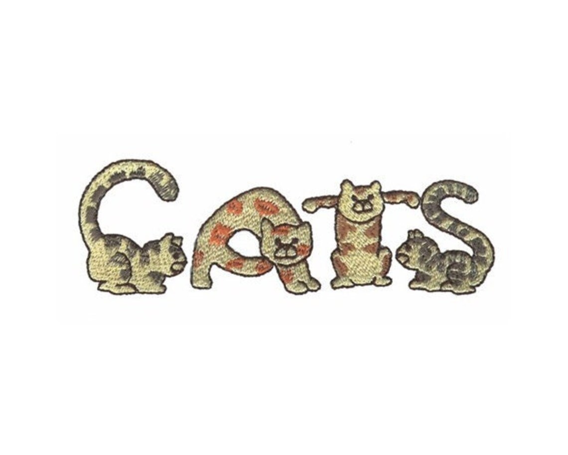 Cats - Machine Embroidery Design - Etsy