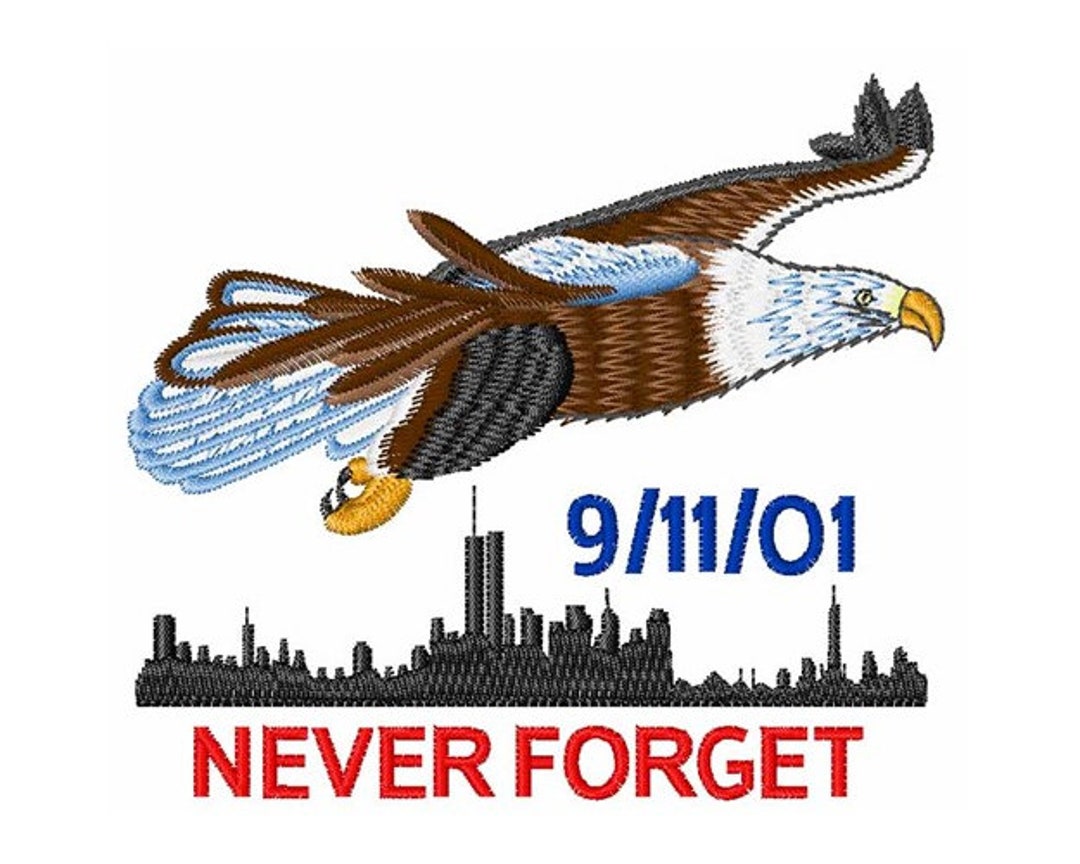 Never Forget - Machine Embroidery Design - Etsy