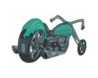 Chopper Outline Machine Embroidery Design - Etsy