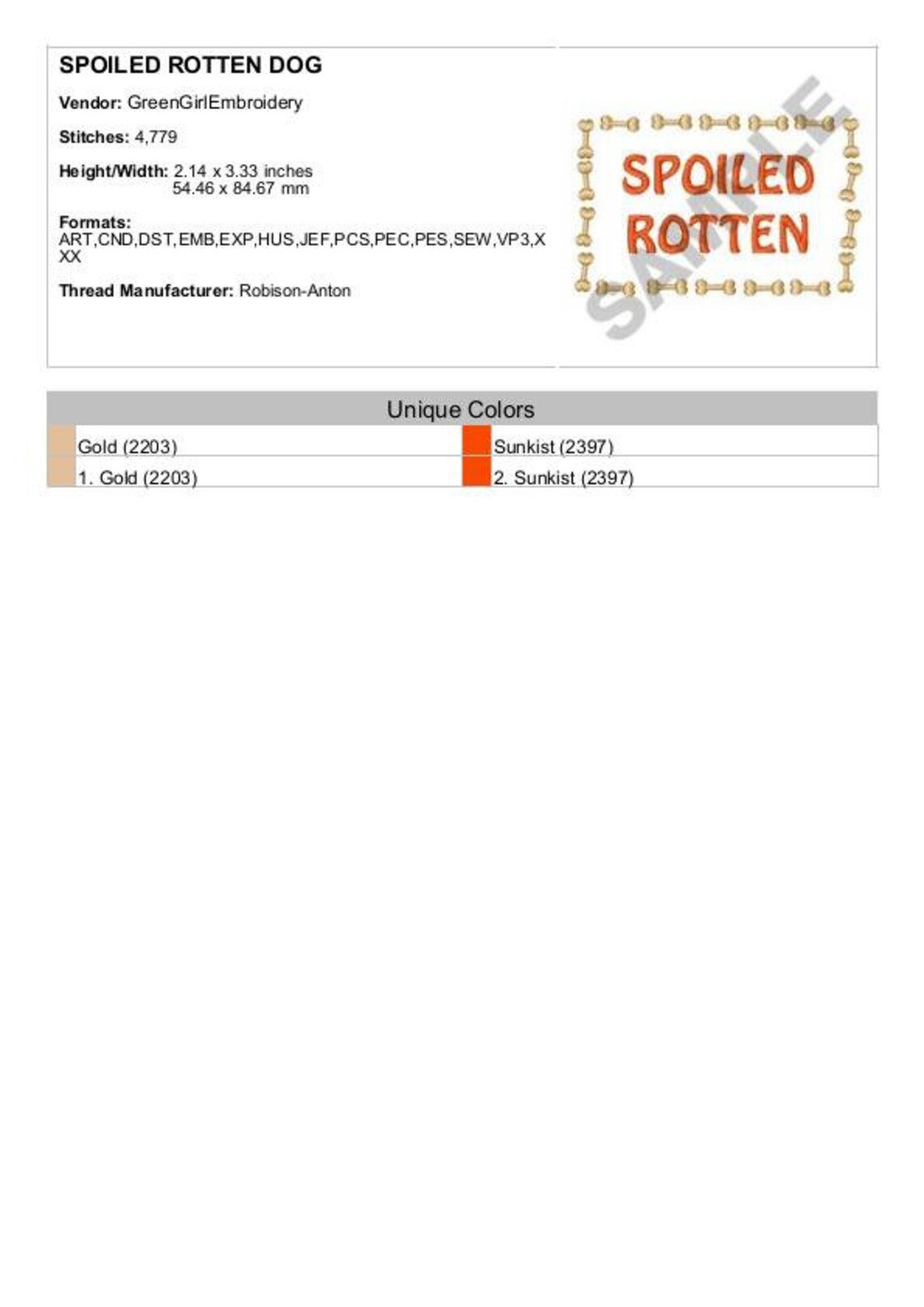 Spoiled Rotten Dog Machine Embroidery Design - Etsy