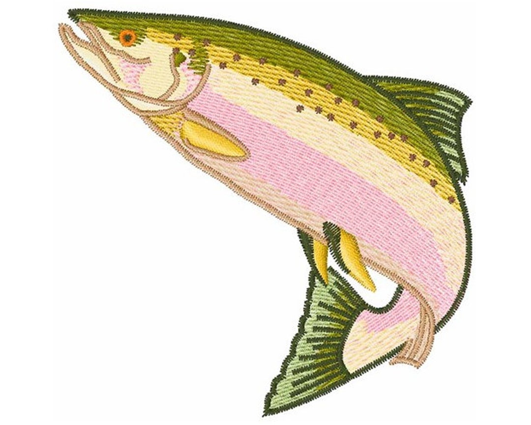 Salmon Fish - Machine Embroidery Design - Etsy