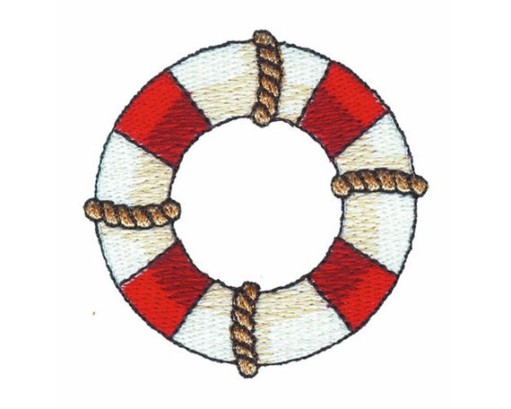 Life Preserver Machine Embroidery Design - Etsy