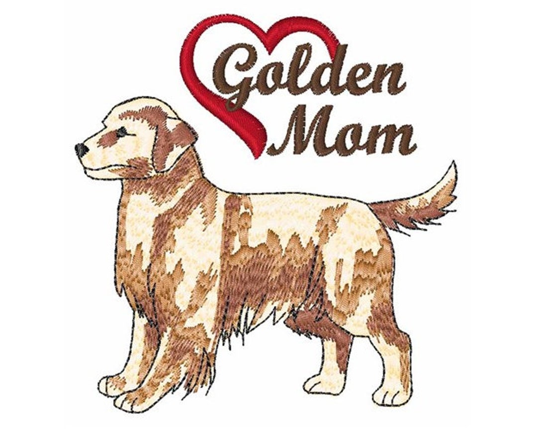 Golden Mom Machine Embroidery Design - Etsy