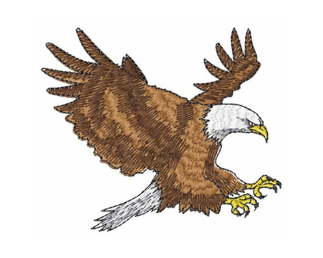 Small Bald Eagle - Machine Embroidery Design - Etsy