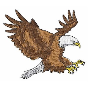 Small Bald Eagle - Machine Embroidery Design - Etsy