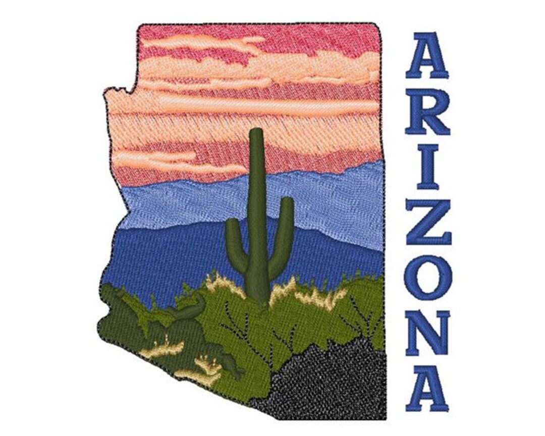Arizona - Machine Embroidery Design - Etsy