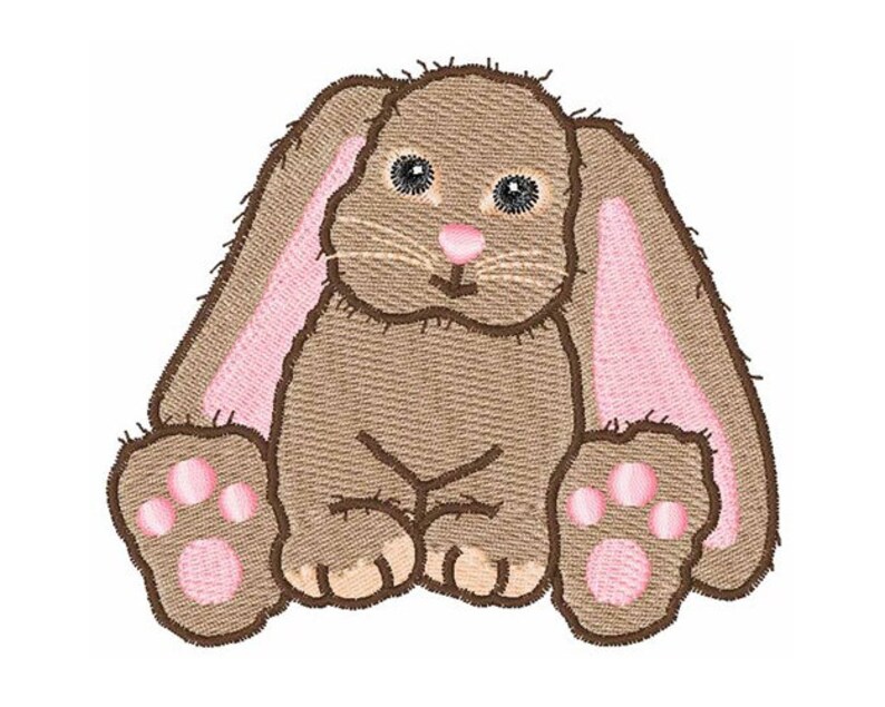 Bunny Rabbit Machine Embroidery Design - Etsy
