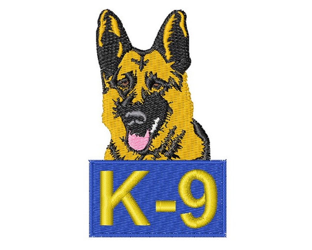 K9 Police Dog Machine Embroidery Design - Etsy