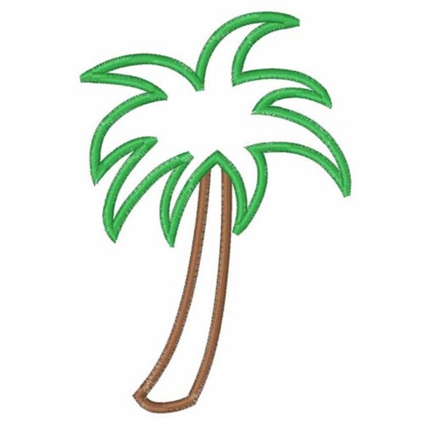 Palm Tree Applique - Etsy