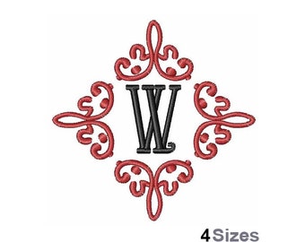 Simply Swirls Monogram Initial Font Frame Curly Cute Whimsical Adorable ...