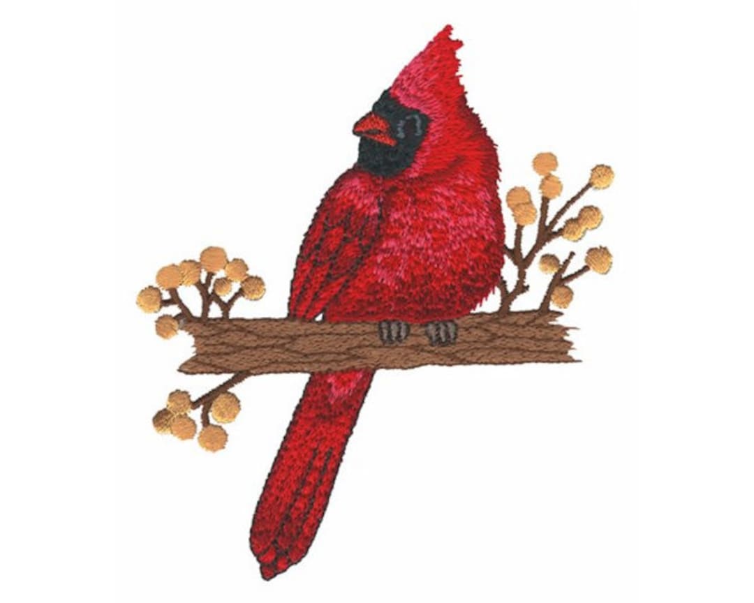 Cardinal - Machine Embroidery Design - Etsy