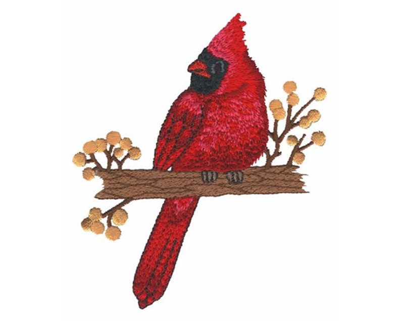 Cardinal - Machine Embroidery Design - Etsy