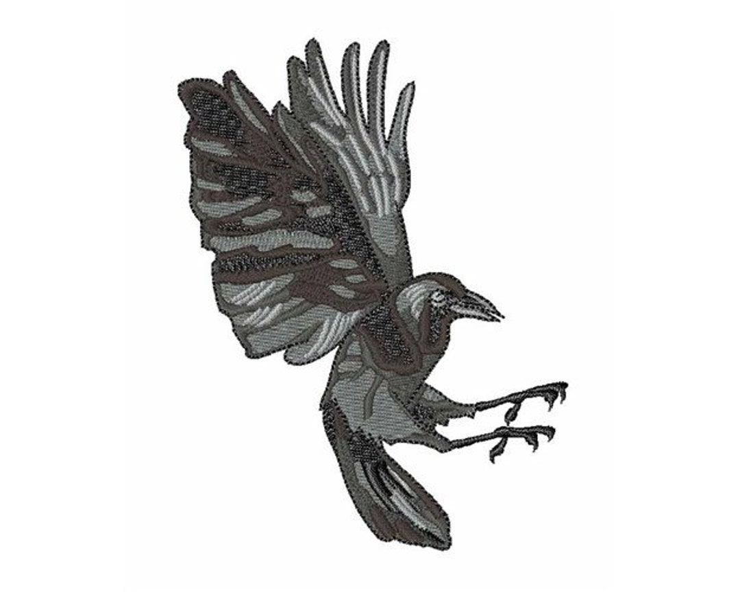 Crow Only - Machine Embroidery Design - Etsy