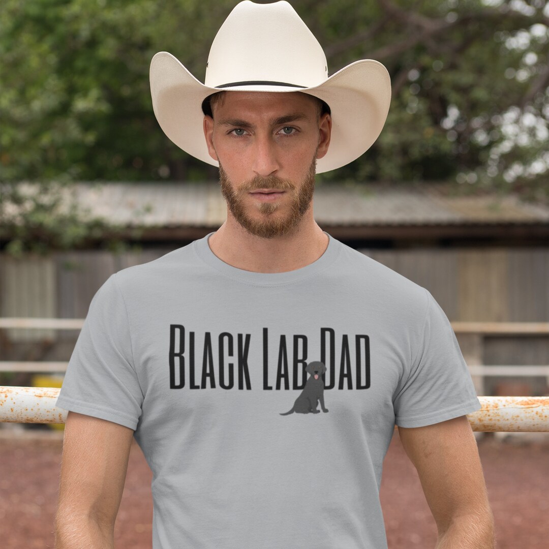 Black Lab Dad T-shirt Gift Black Lab Parent Labrador Retriever Tshirt ...