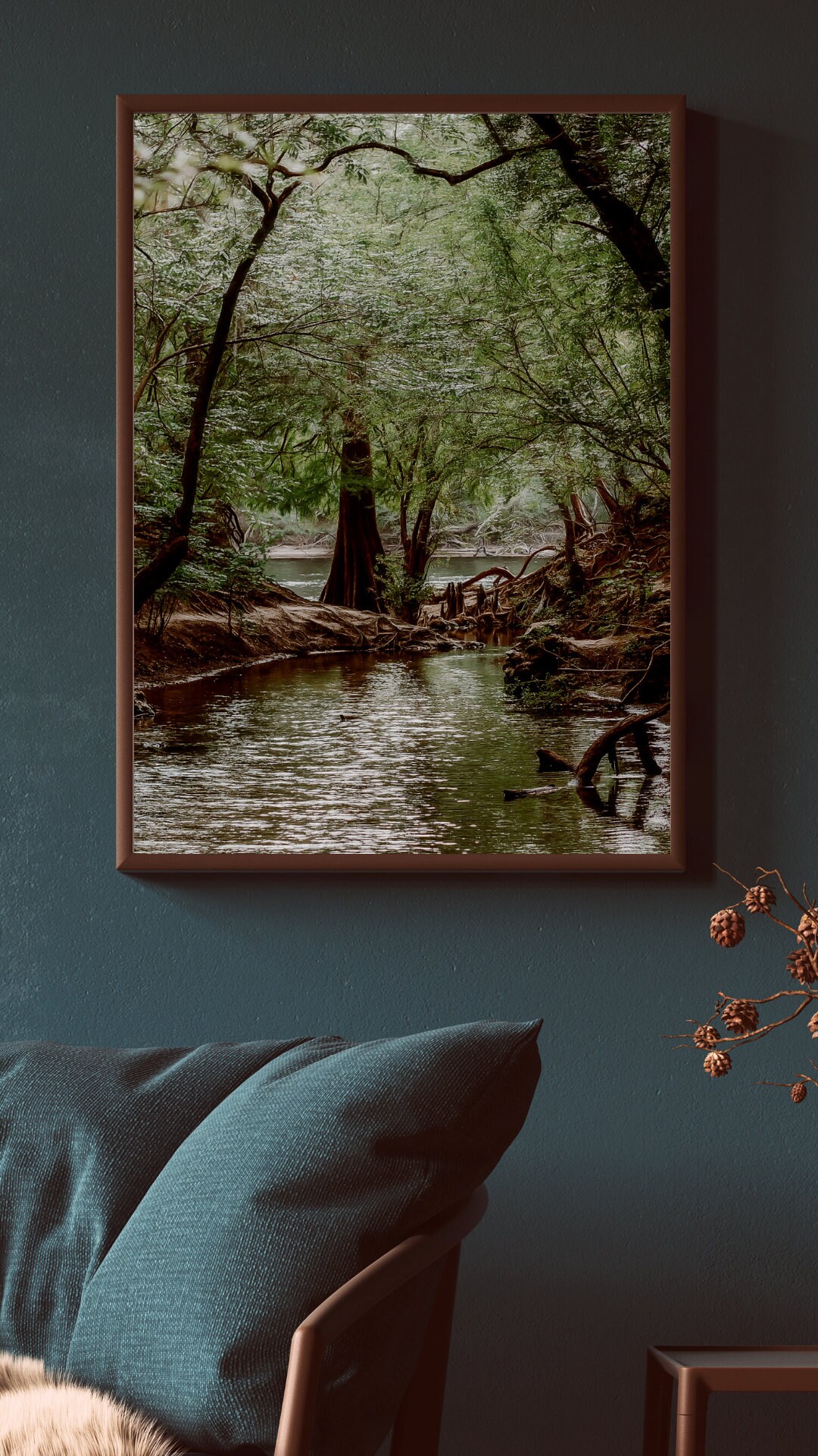 Rustic River Print , Instant Art, Home Decor Print, Living Room Decor ...
