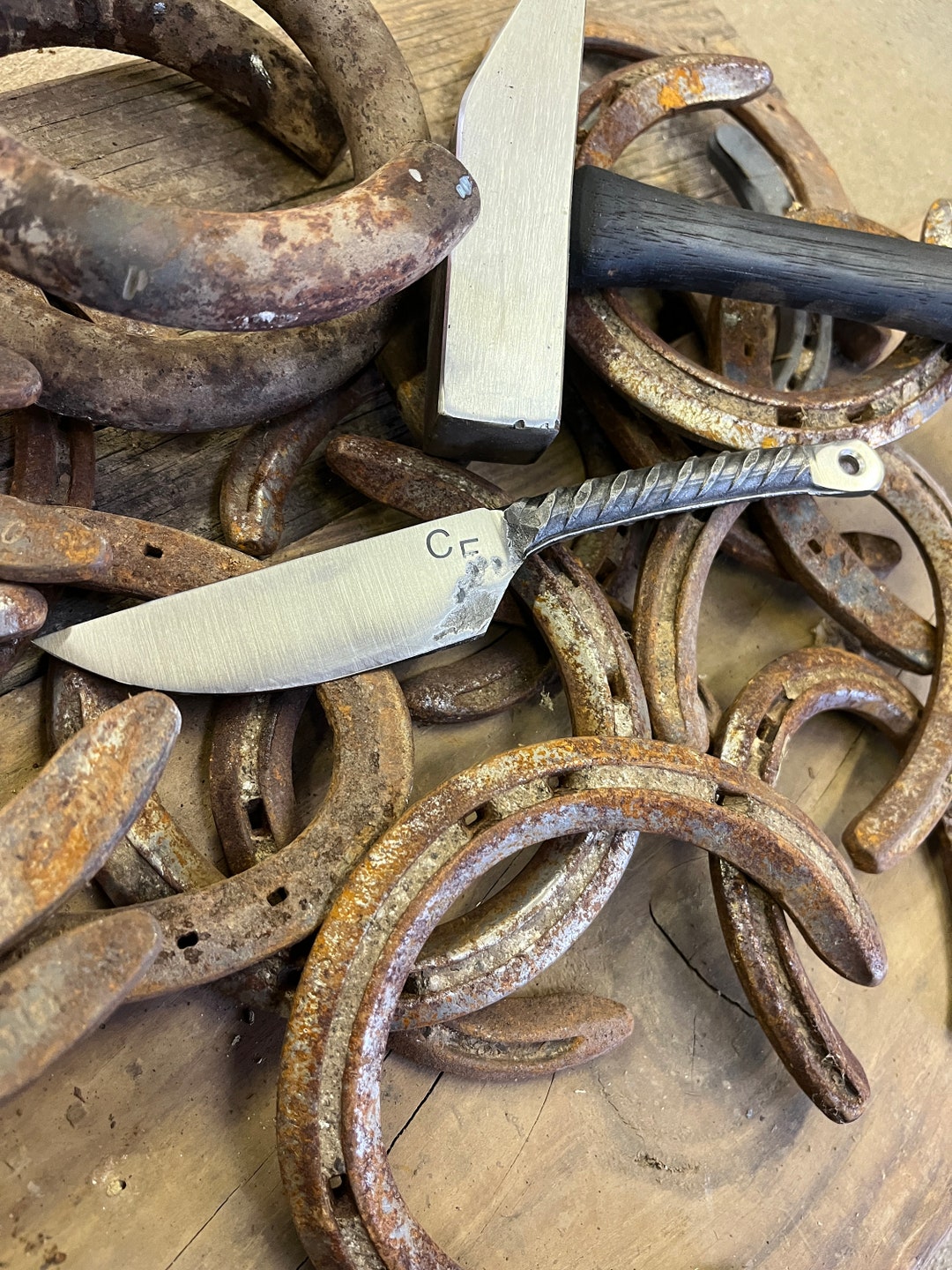 Hand-forged/handmade Rebar Knife - Etsy