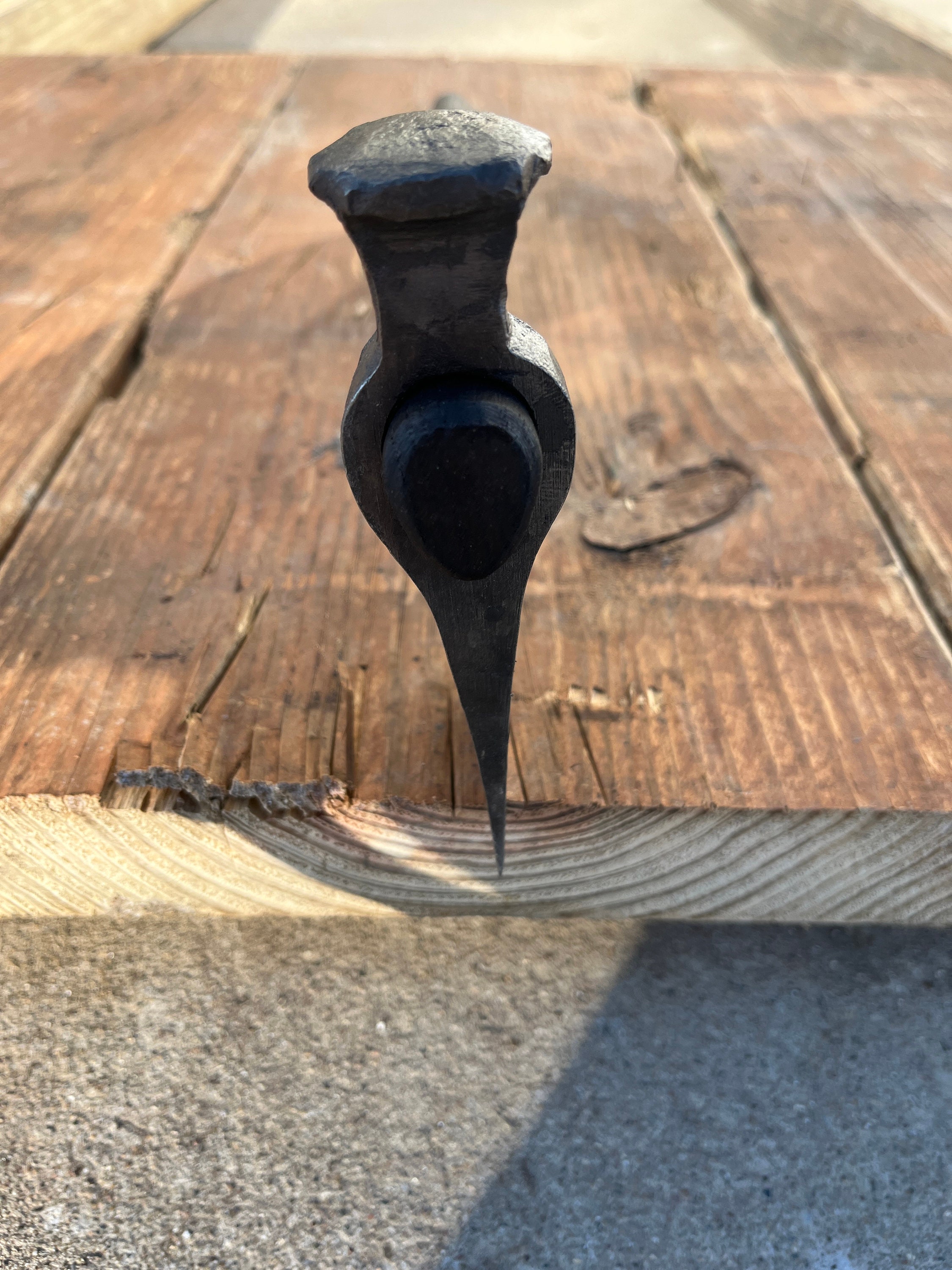 Hand Forged Railroad Spike Throwing Tomahawk - Etsy