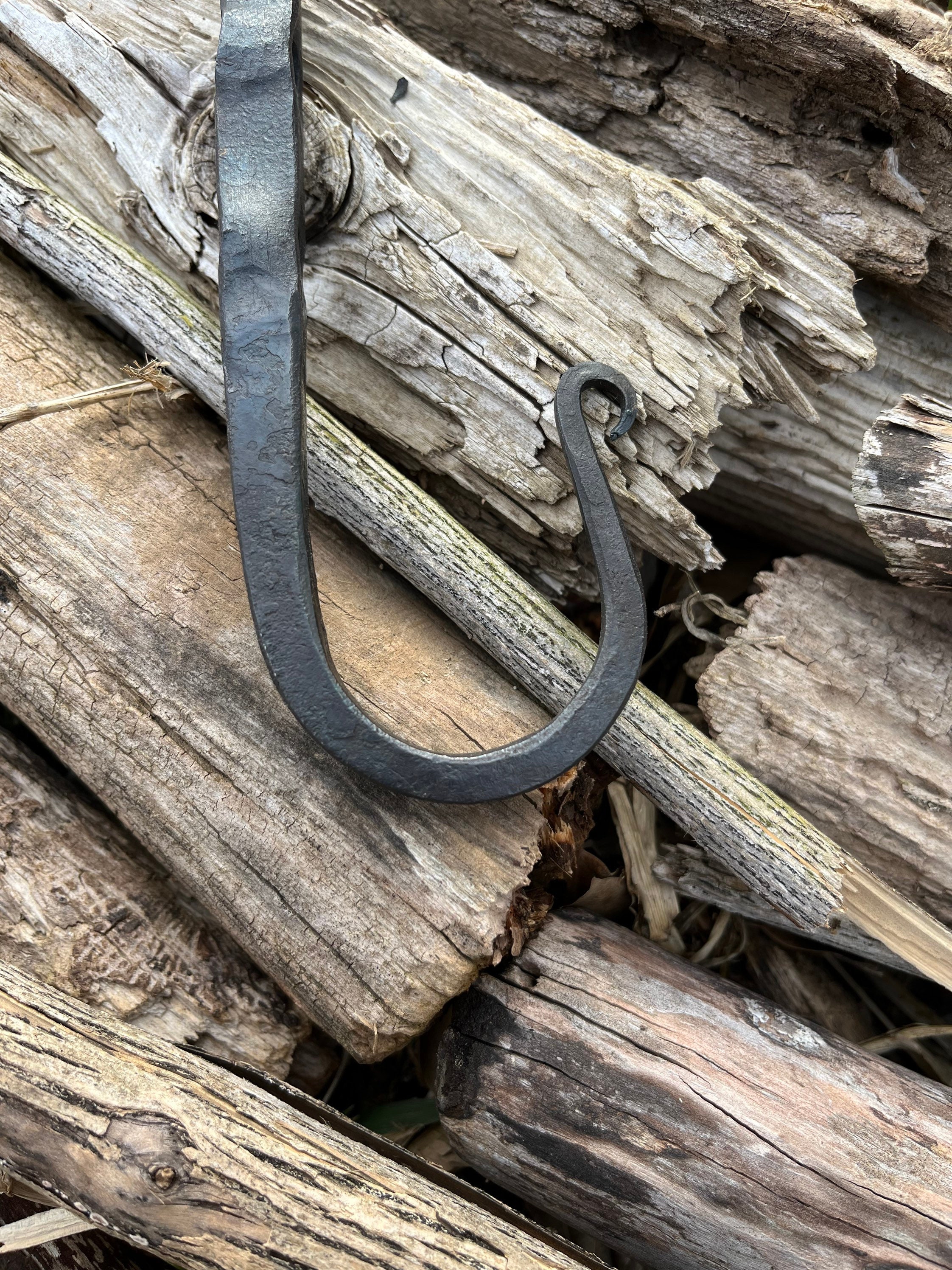 Handforged Leaf Wall Hook - Etsy