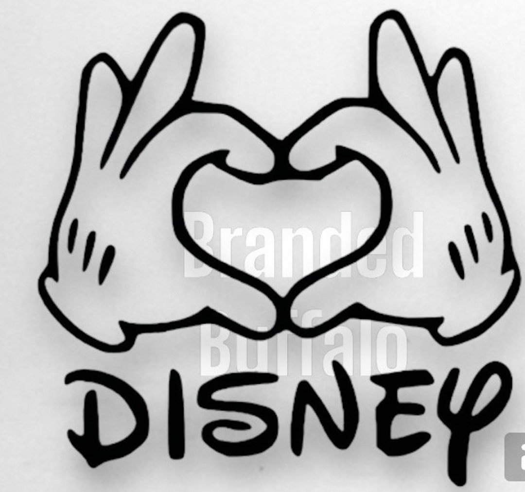 Mickey Hearts Disney - Etsy