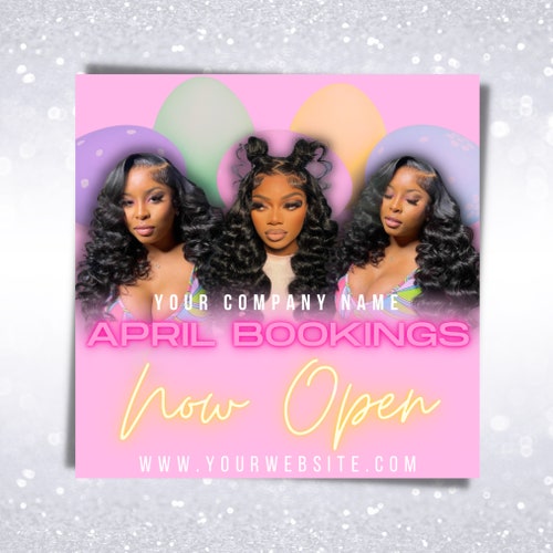 April Bookings Open Flyer Appointments Available Salon Book - Etsy