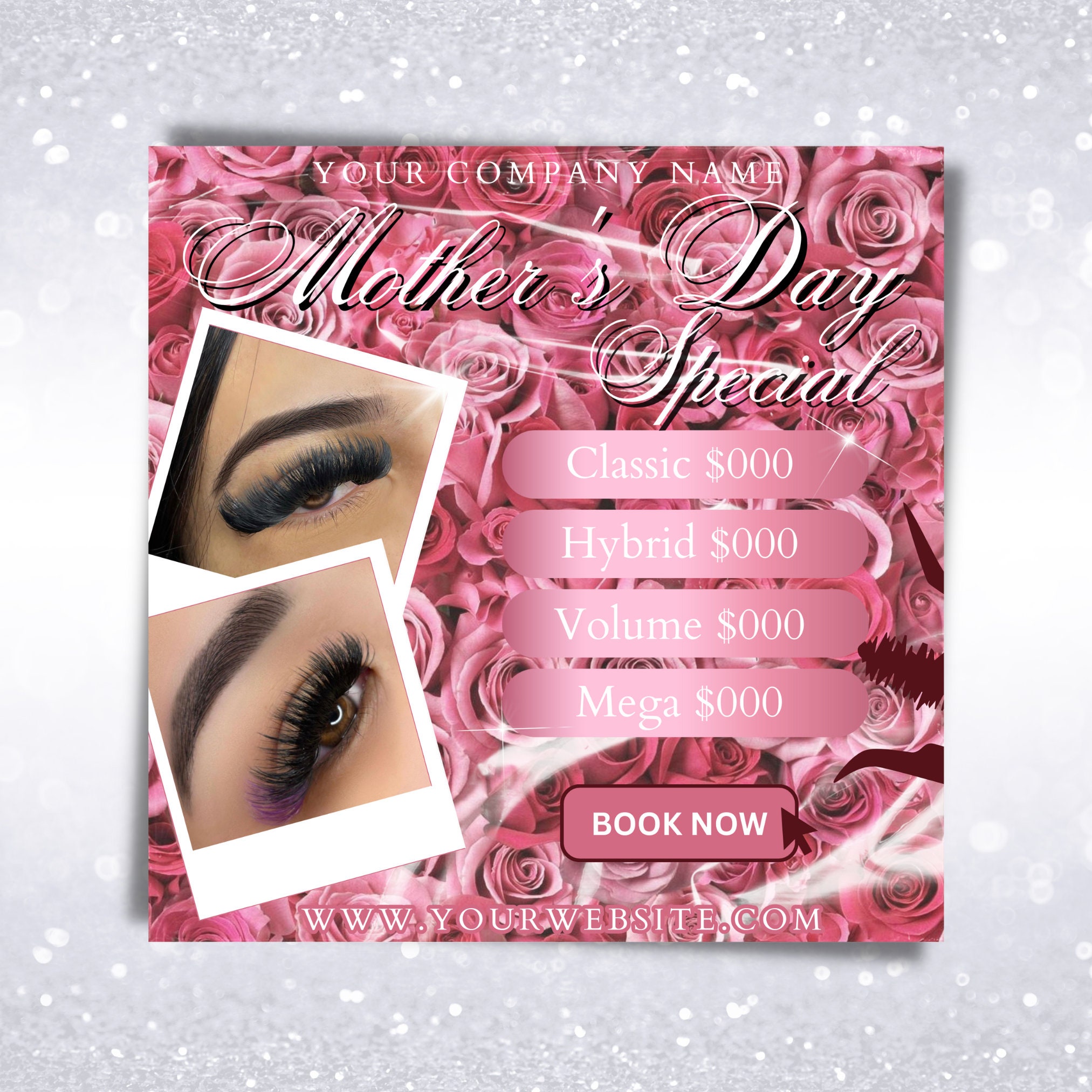 Lash Flyer Lash Special Flyer Booking Flyer Lash Tech Flyer Appointment ...