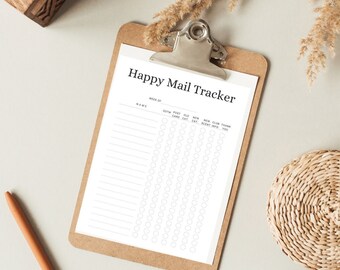 A5 Snailmail Tracker, Printable Penpal Tracker, Mail Tracker, Snailmail ...