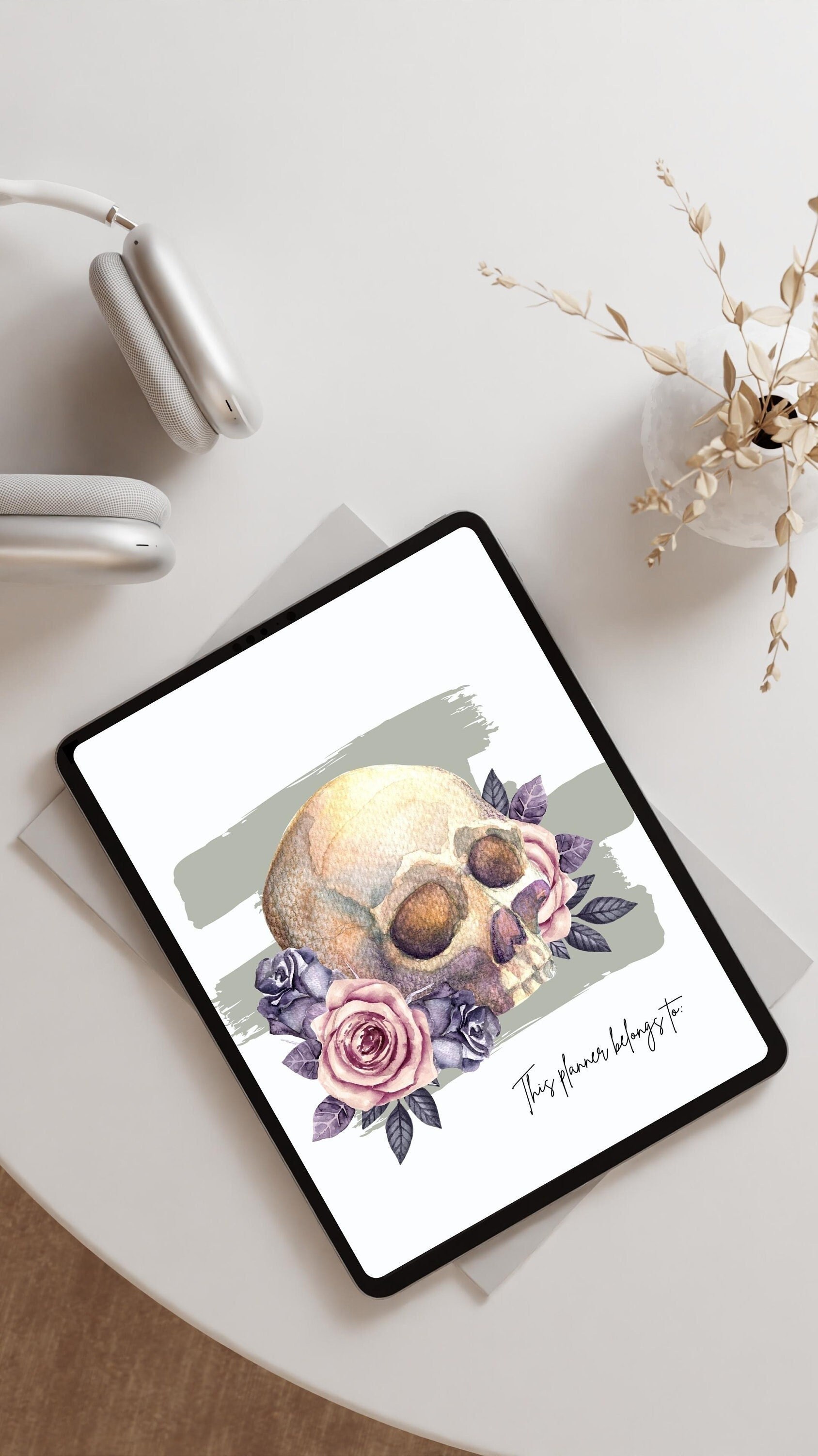 Printable Skull Planner - Etsy