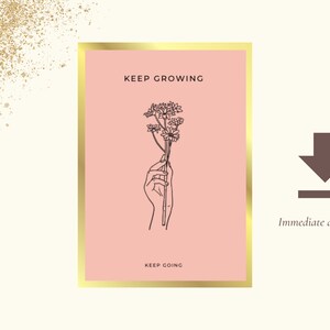 DIGITAL FILE, Keep Growing, Speech Therapy Print, Speech Therapy Sign ...