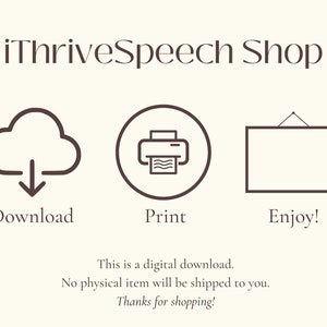 DIGITAL FILE, Keep Growing, Speech Therapy Print, Speech Therapy Sign ...