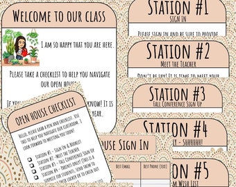 EDITABLE Classroom Open House - Etsy