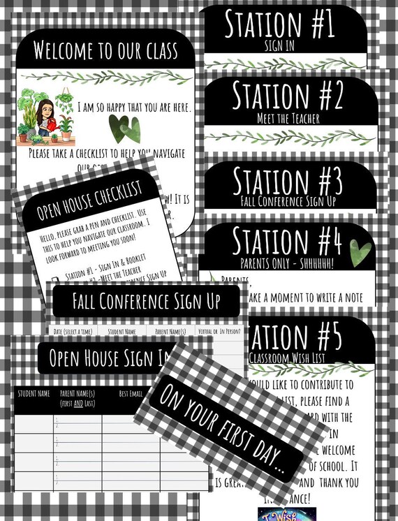 EDITABLE Classroom Open House FARMHOUSE Theme - Etsy