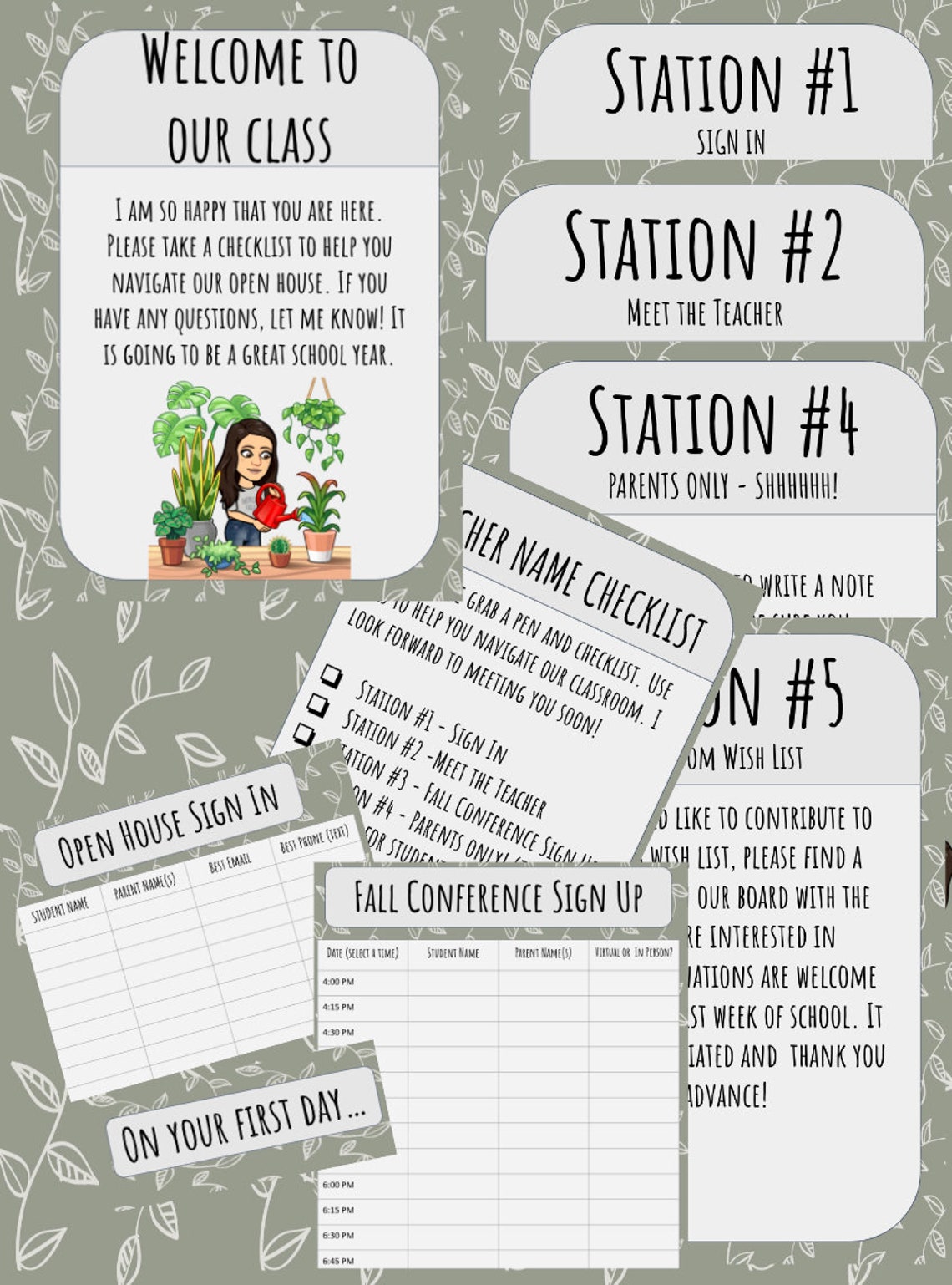 EDITABLE Classroom Open House - Etsy