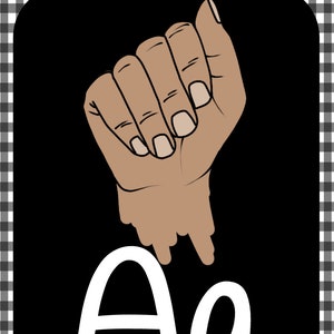 ASL PRINTABLE Alphabet for Classroom - Farmhouse - Etsy