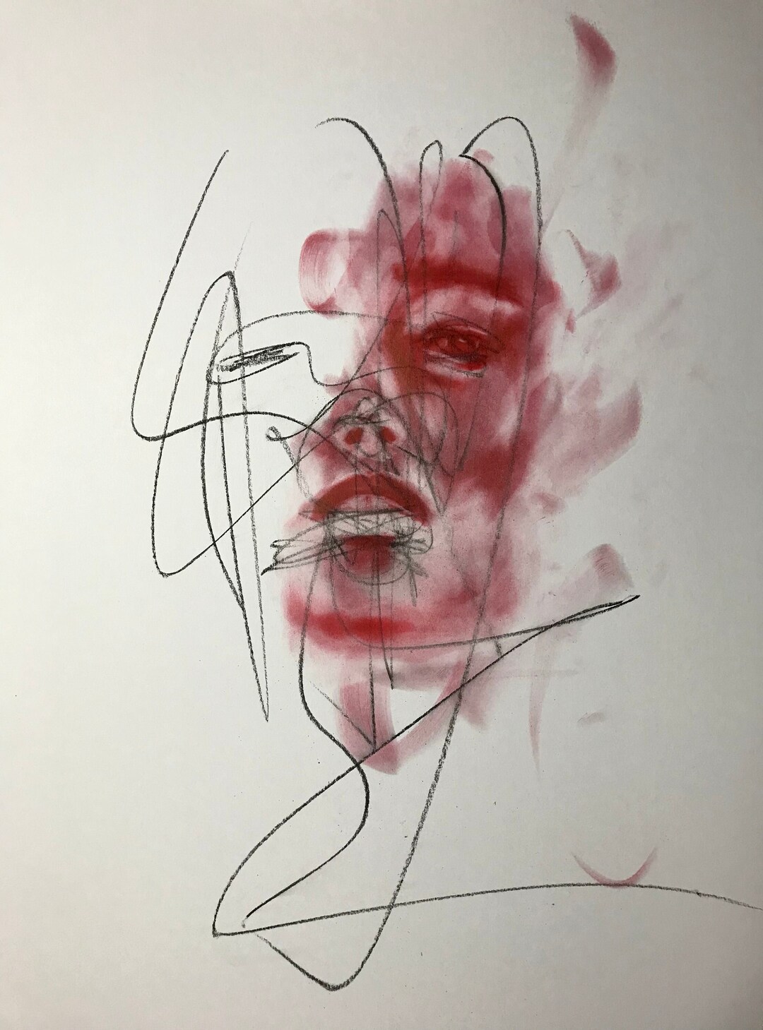 Abstract Art Charcoal Drawing essence - Etsy