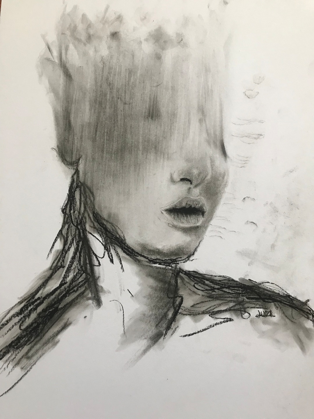 Abstract Art Charcoal Drawing free Mind - Etsy